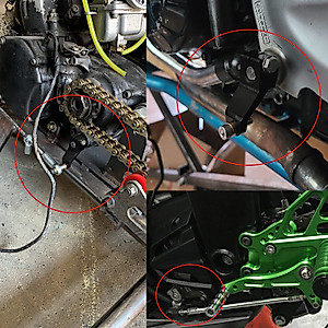 NICEDOLL 10mm Motorcycle Rearset Gear Shift Shifter ARM Linkage for CBR250 CBR150R CB190R CBF150 CBR125 CBR300R GROM125 CBR600RR,ZX6R ZX636 ZX10R Ninja 250R,YZF R3 R25 FZ09 MT09 XSR900,1985 YZ250