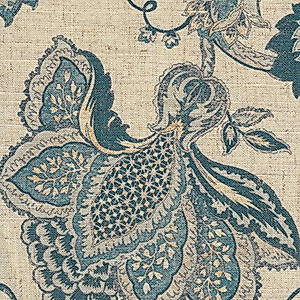 HomePop Parsons Classic Dining Room Tables and Chairs, Pack of 2, Blue Floral