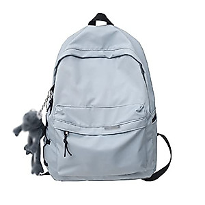 DINGZZ Solid Color Women Rucksack Large School Backpack College Student Travel Backpacks (Color : D, Size : 32 * 14 * 45CM)