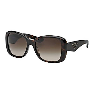 Prada PR32PS HERITAGE 2AU6S1 57M Havana/Brown Gradient Square Sunglasses For Women