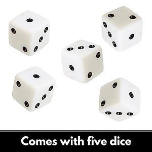 Fat Cat Felt Lined Dice Cup with 5 Dice