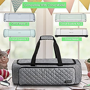 IMAGINING Carrying Case Bag Compatible with Cricut Maker, Maker 3, Explore Air 2, Explore 3, Large Opening Cricut Storage for Cricut Accessories