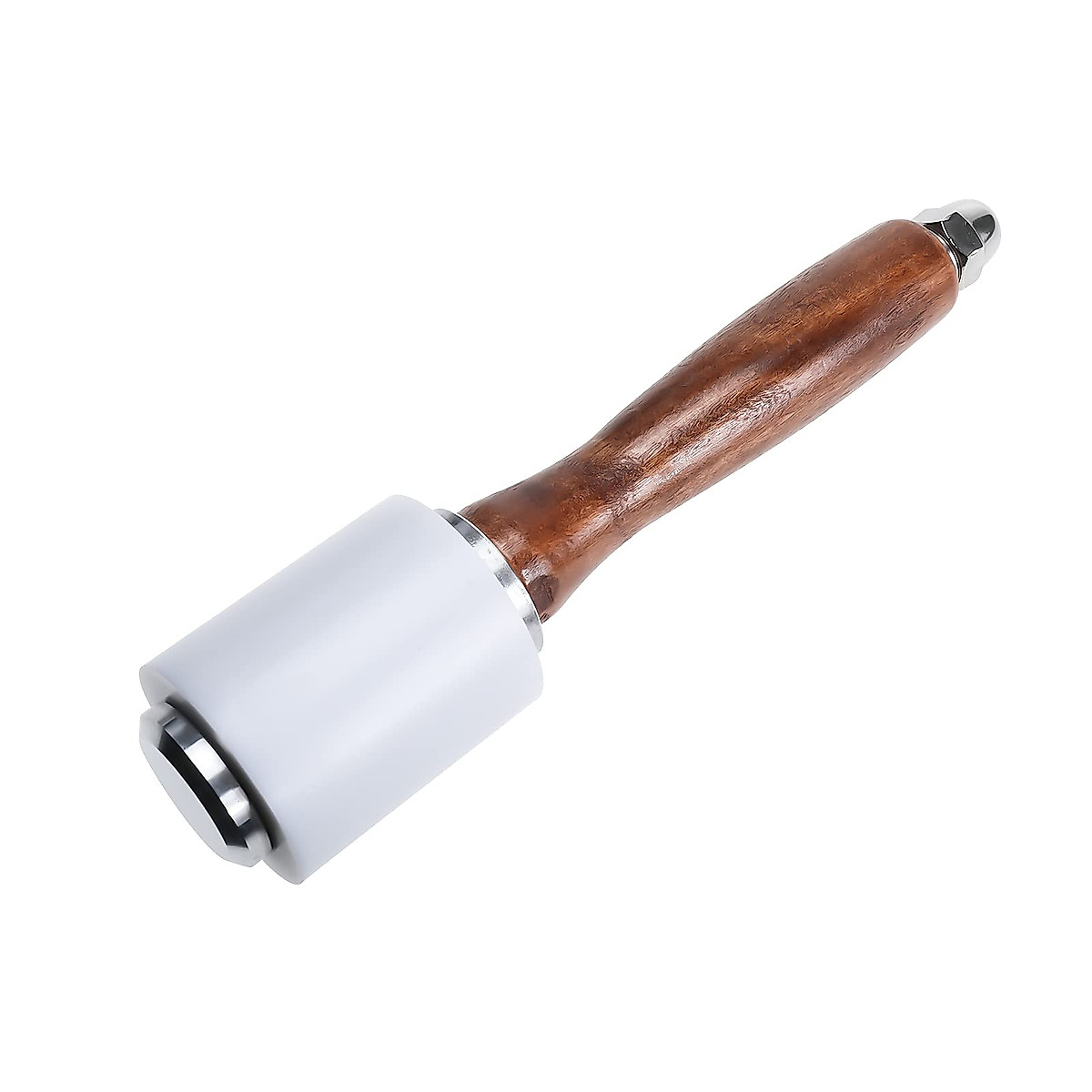 LuckyHigh 2 Type Nylon Hammers Leather Carving Mallets Wood Handle for DIY Stamping Sew Leather Cowhide (2 Pack)