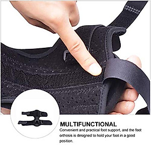 minkissy Foot Drop Support Tool Tray Foot Brace Plantar Fasciitis Socks Planter Fasciitis Support Night Splint Sock Soft Stretching Boot Splints for Feet Socks (Black) Tool Tool Stand