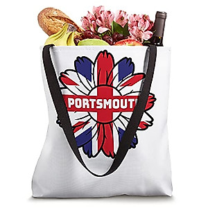 British Flag England UK Sunflower Portsmouth Union Jack Tote Bag
