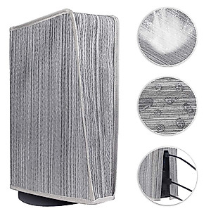 PINSO Pinson Premium Dust Cover for PS5 Sony Playstation 5 Console, Scratch-Resistant, Waterproof (Gray)