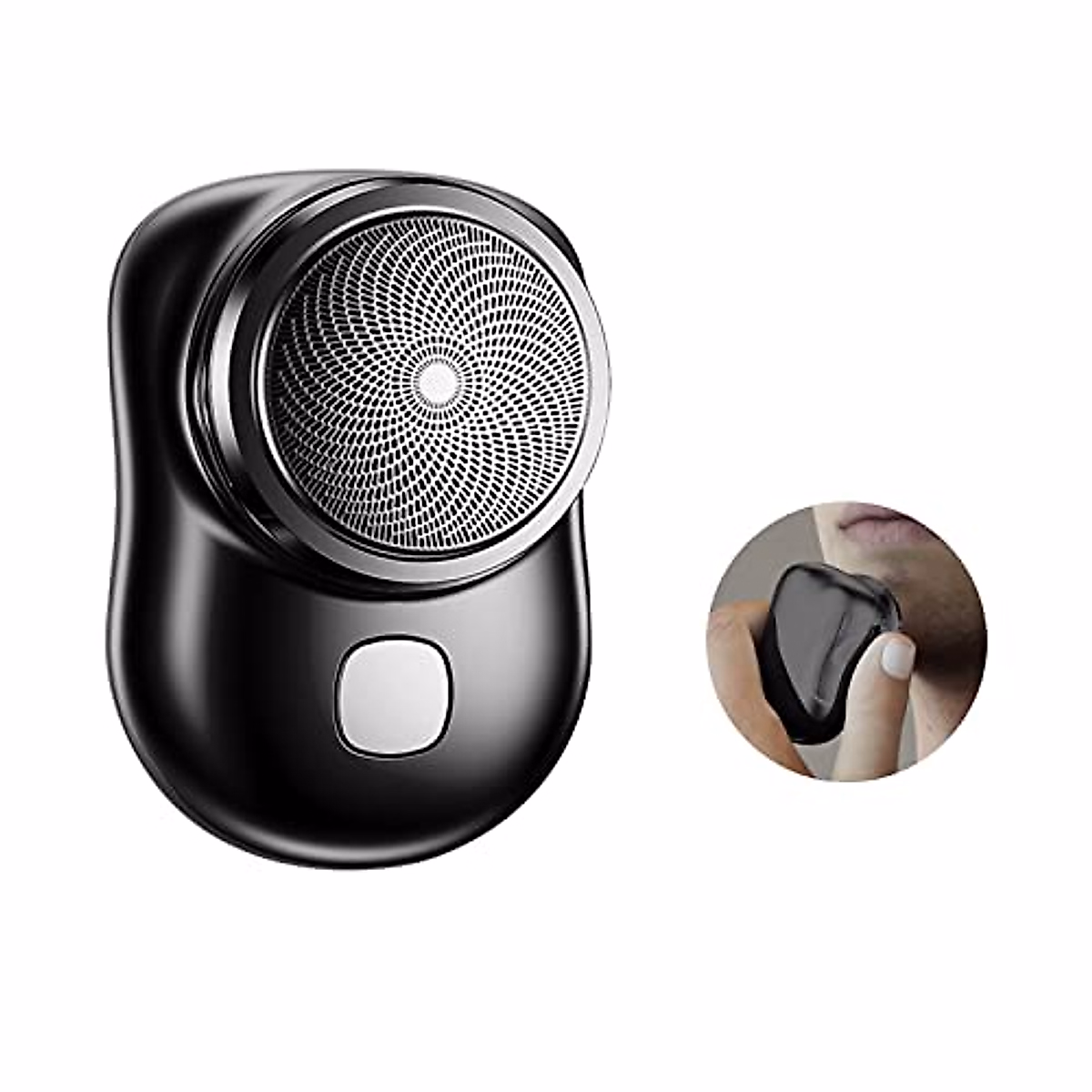 Mini-Shaver, Portable Electric Shaver, Mini Electric Razor Shavers for Men, Rechargeable Shaver Easy One-Button Use Suitable for Home,Car,Travel