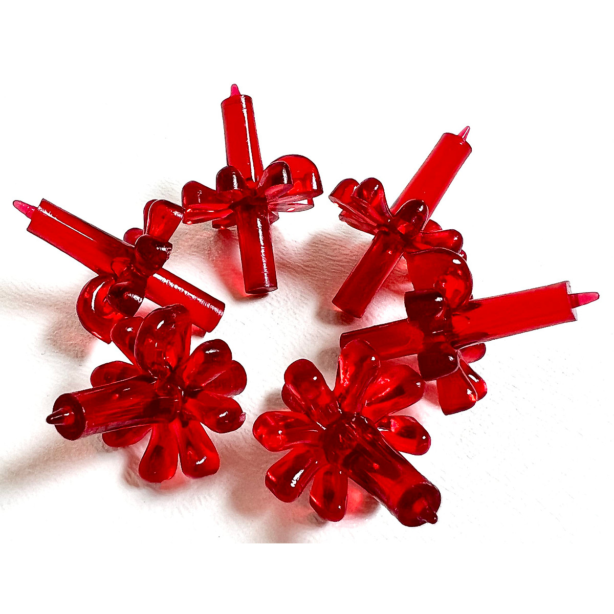 National Artcraft® Candle Blossom Ceramic Christmas Tree Lights - Red (90 Pcs)