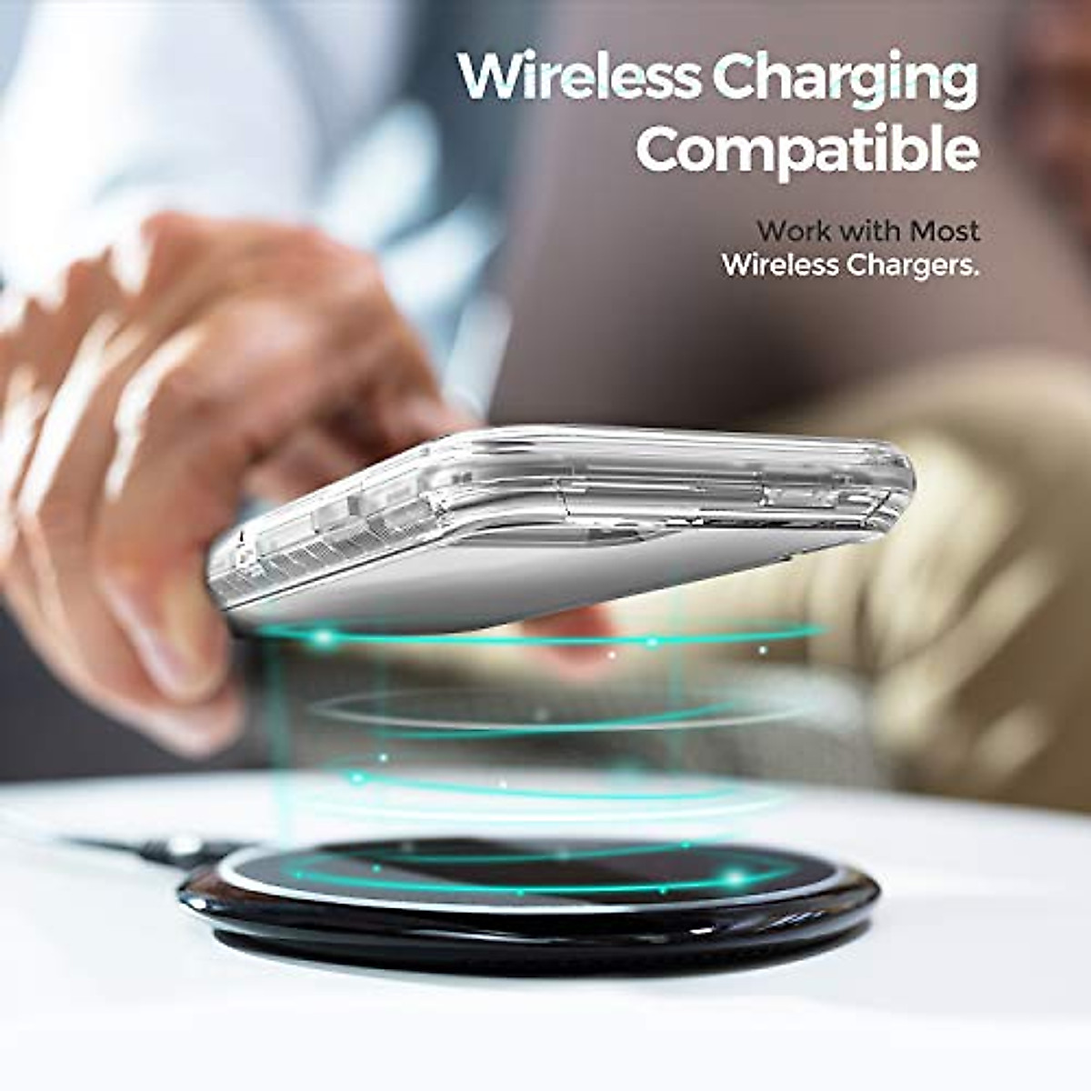 ORIbox Case Compatible with iPhone 7 Plus Case, Compatible with iPhone 8 Plus Case, Heavy Duty Shockproof Anti-Fall clear case,Color-Crystal Clear