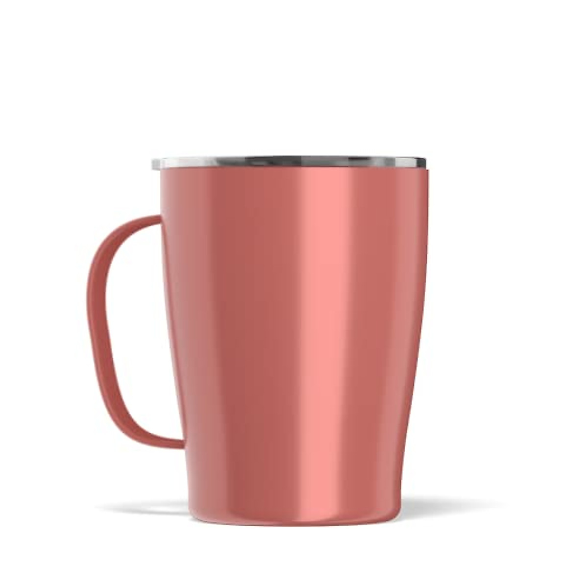 Hydrapeak SAVOR 18oz Double Vacuum Insulated Coffee Mug | Stainless Steel Travel Mug, Tumbler Coffee Cup with Lid and Integrated Handle (Rose)