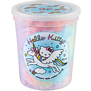 Hello Kitty Cotton Candy (Gift Set of 3) Sour Rainbow, Unicorn, Mermaid Fluff - Unique ideas for Holidays, Birthdays, Gag Gifts, Party Favors…