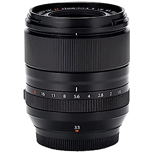 FUJIFILM X Replacement Lens, FUJINON Monofocal Standard, Large Diameter, 1.3 inches (33 mm), F1.4, Dustproof, Splashproof, Low Temperature, Linear Motor (Silent), Aperture Ring F XF33MMF1.4 R LM WR