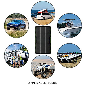 Topsolar 10 Watt 12 Volt Solar Trickle Charger 10W 12V Solar Panel Car Battery Charger Portable Solar Battery Maintainer for Car Motorcycle Boat Marine RV + Cigarette Lighter Plug Alligator Clip