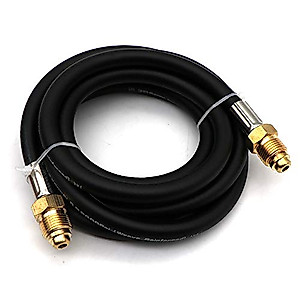 KIPA Gas Hose For For Argon Flowmeters Regulators TIG Welder MIG Welding CO2 Flowmeter 10 to 60 CFH - 0 to 4000 psi pressure gauge CGA580 Fits Miller Lincoln Mig Tig (Gas Hose)