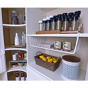 Organized Living Large Under-Shelf Basket - White