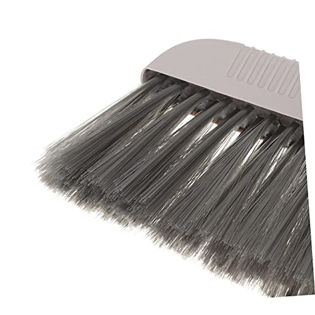 Levemolo 1 Set Indoor Kitchen Broom Stainless Supplies Up Standing Handle Stand Home Tools Floor Long Device Cleaning for and Garbage Lobby Supple Bristle Lightweight Office Steel