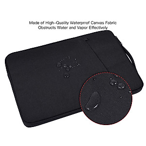 14 Inch Laptop Sleeve Case for Dell XPS 15/Latitude 14/Inspiron 14, Acer HP Lenovo ASUS Chromebook 14/ HP Stream 14/ ASUS ZenBook VivoBook 14/ IdeaPad 3 Computer Notebook Bag(Black)