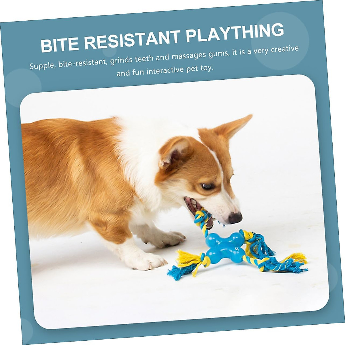 Housoutil Dog Bite Toy Pet Dog Chew Toy Dog Rope Dog Chewing Rope Toy Pet Chew Toys Dog Fetch Toy Tug and Dog Toy Puppy Interactive Toys Stuffed Toy Soft Child Dental Stick Cotton Rope