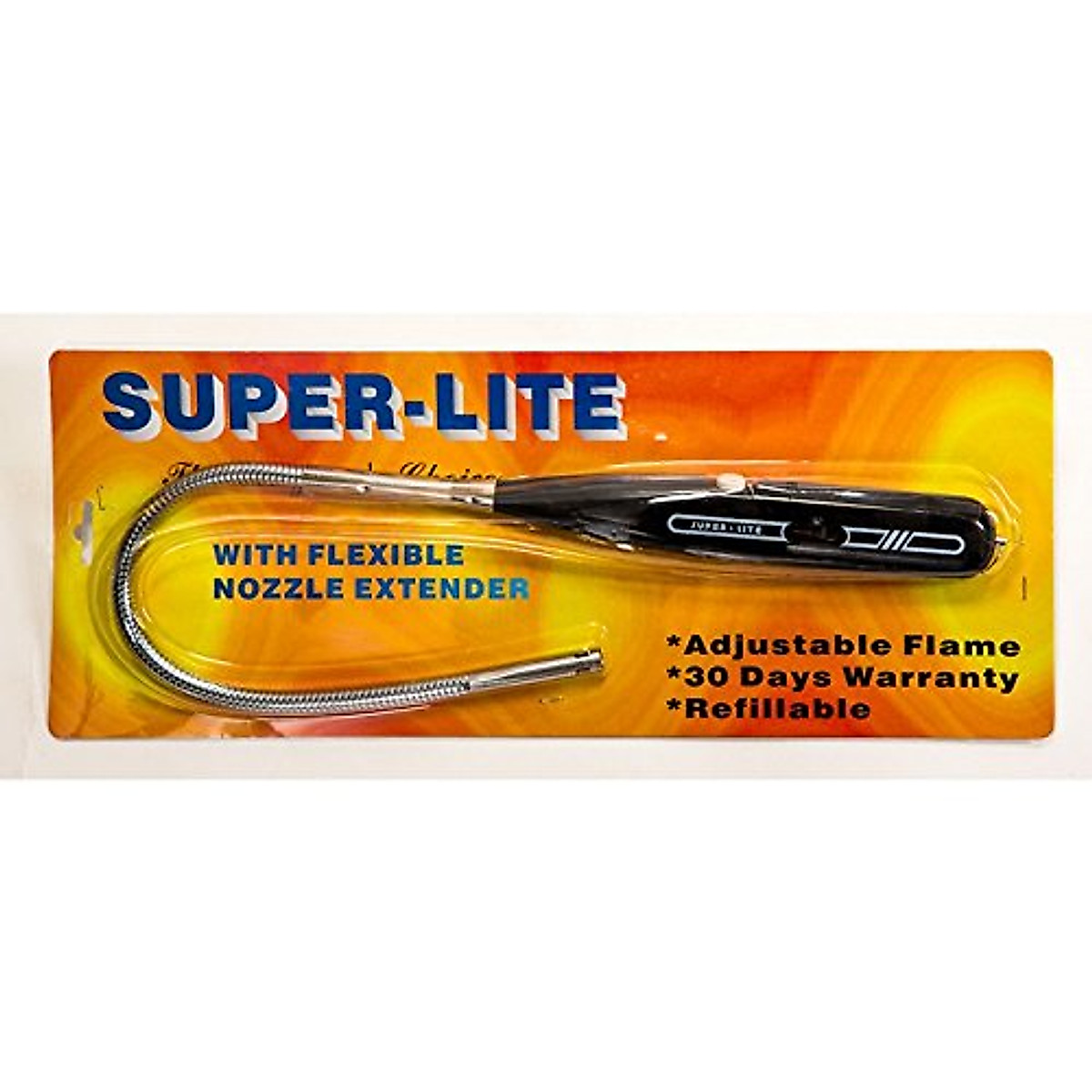 COOKE Super-Lite Extra Long Flexible Refillable Butane Lighter, Great for Fire Pits, Firetables, Fireplaces, Kitchens, and Heaters