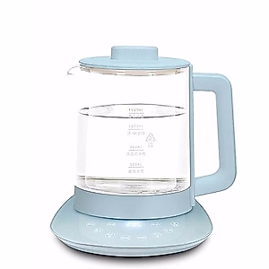 1.5L Household Electric Kettle Health Pot Automatic Thickening Glass Multi-Function Kettle Electric Boiling Teapot 12H Insulation High Borosilicate Glass A,1.5L