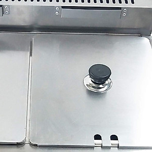 3-Pan Commercial Food Warmer, 3 x 6L Propane/NG Gas Fryer Catering Food Warmer Steam Table Stainless Steel Countertop Food Warmers for Parties Catering Restaurants Buffet (3-Pan)