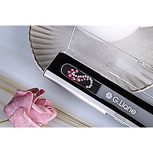 Glass Nail File With Austria Crystals – G.Liane Professional Crystal Fingernail Files In Aluminum Case Perfect Manicure Set For Women Men Kids Nail Care Gift Set (Pink Seahorse)