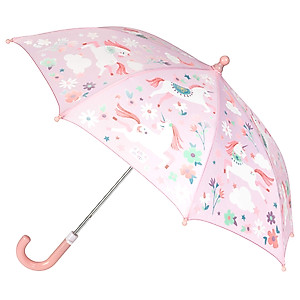 Stephen Joseph Kids' Color Changing Umbrella, UNICORN, 23" X28