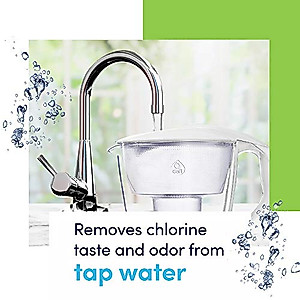 DAFI LED Glass Water Filter Pitcher 64 oz with Alkaline Filter + 3pack Alkaline Filters | Filters Compatible with Brita | Water Purifier Filter Jug Water Purifer | Water Cartridges | Violet