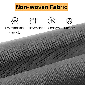 YRCBEHFU 2 Packs Hanging Closet Organizer Storage, 6-Shelf Hanging Shelves for Closet, Closet Clothes Organizer and Storage with Side Pockets, Grey