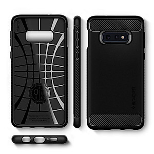 Spigen Rugged Armor Designed for Samsung Galaxy S10e Case (2019) - Matte Black