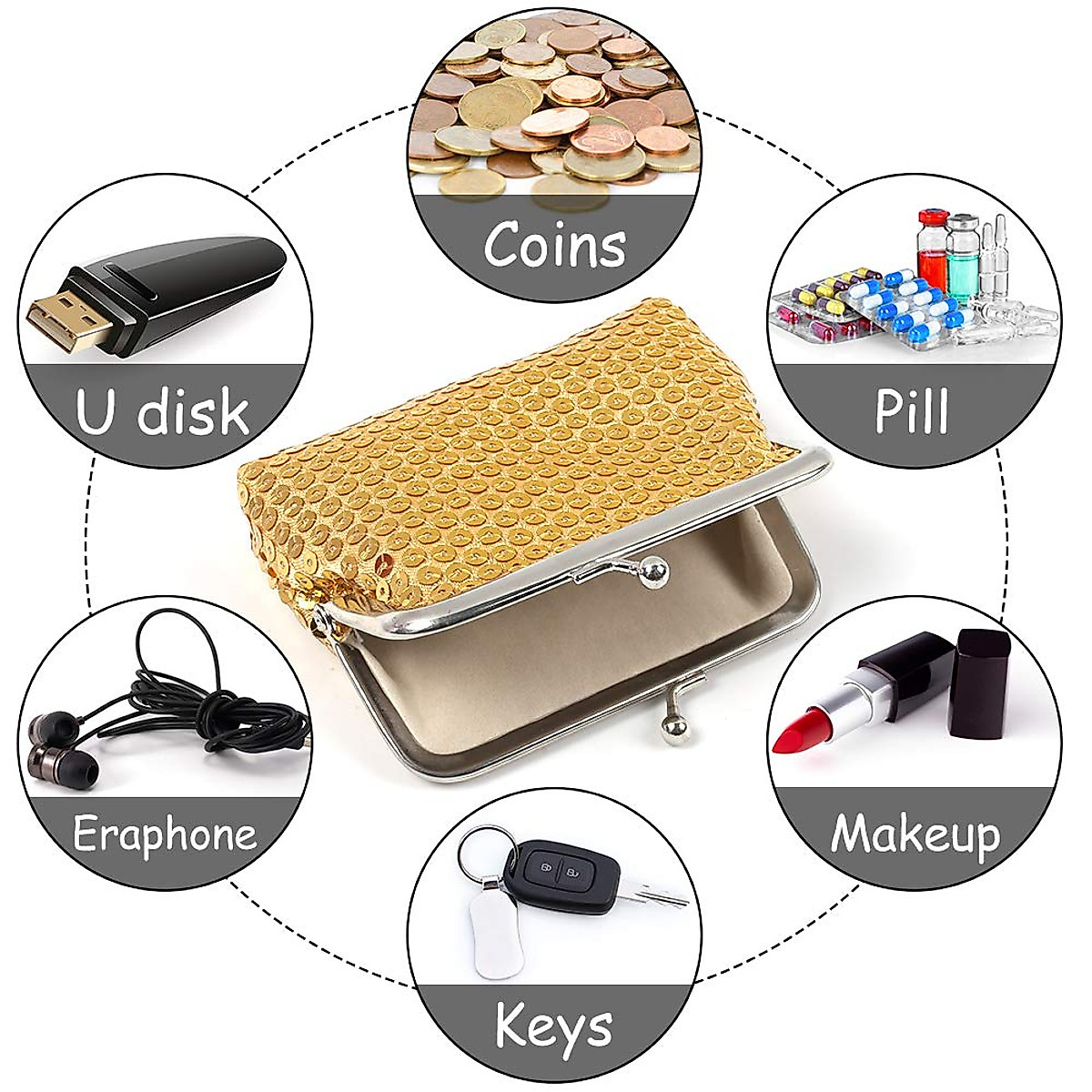 Little Girl Crossbody Bag,Glitter Crossbody Purse Messenger Bag Hand Bag Toddler Kids Purse with Sparkly Crown Hair Clip,Pink and Purple