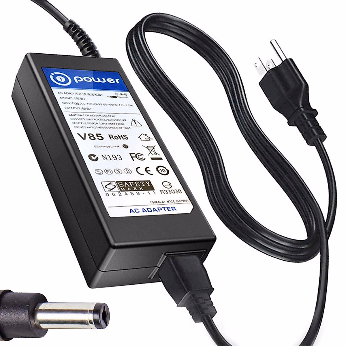 T POWER Charger for 24V Zebra Barcode Printer GX430 GX420 ZP450 ZP550 GT800 GT820 GX420d Gk-420d PN 808101-001 9NA1000100 Switching Power Supply Cord