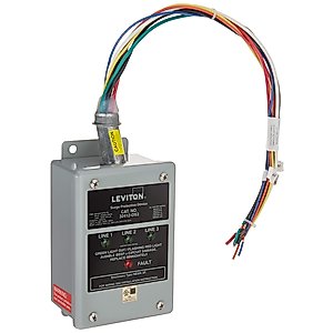 Leviton 32412-DS3 120/240/120 Volt, Hi-Leg Split Phase Delta Panel Protector, DHC and X10 Compatible, 80Ka Max Surge Current