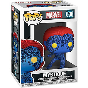 POP Marvel: X-Men 20th Anniversary - Mystique Funko Pop! Vinyl Figure (Bundled with Compatible Pop Box Protector Case) Multicolored 3.75 inches