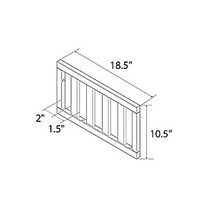 Little Seeds Universal Toddler Rail, Nursery Furniture, White