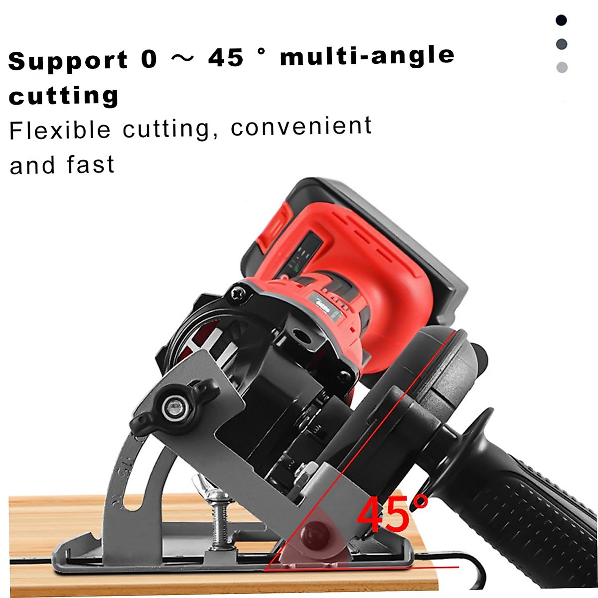 Havamoasa 1PC Angle Grinder Stand 45 Degree Adjustable Precise Cutting Stand for Angle Grinder Accessories Angle Grinding Fixed Holder with Guide Ruler for 100-125 Machine