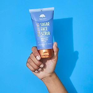 Tree Hut Blueberry & Turmeric Purifying Face Scrub | Deep Cleans Pores to Remove Dead Skin & Impurities | Alpha Hydroxy Acid | Vegan, Free of Parabens, Formaldehyde Donors, & Sulfates | 7.4 fl oz.