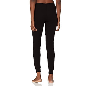 Fruit of the Loom Women's Micro Waffle Thermal Bottom, Large, Black