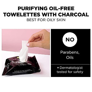 Garnier Skinactive Clean + Purifying Oil-Free Towelettes 25 Count (3 Pack)
