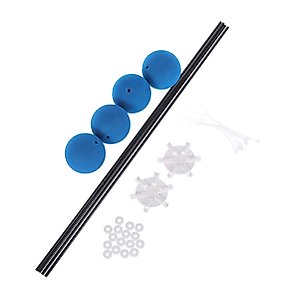 NUOBESTY Landing Training Gear Landing Training Kit RC Helicopter Sponge Balls for RC Helicopter (Blue)