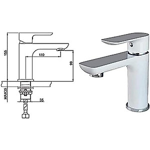 Kitchen Taps Bathroom Basin Faucet Sink Tap Brass Single Handle Water Faucet Bath Faucet Tap Waterfall Basin Mixer Water Saving Faucet