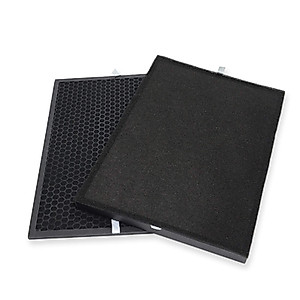 PUREBURG OV200 True HEPA Replacement Filter Kit Compatible with Oransi OV200 Air Purifier,Part # RF200, H13 3-Stage Filtration Activated Carbon 2-IN-1 Pre-Filters Air Clean Dust VOCs