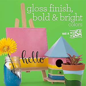 Apple Barrel Gloss Acrylic Paint in Assorted Colors (2-Ounce), 20662 Black