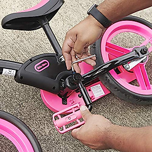 Little Tikes My First Balance-to-Pedal Bike with Fold in Pedals, 2-in-1, Pink, 2-5 Years, 12-Inch