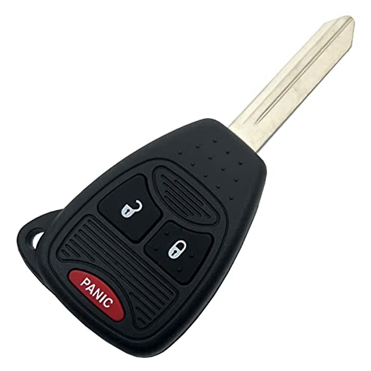 3 Buttons Keyless Remote Car Key Fob Fit for Chrysler 200/300/ Aspen/Dodge Charger/Ram/Durango/Wrangler/Commander OHT692427AA (Black)