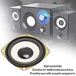 eboxer-1 3 Inch Mini Full Frequency Audio Speaker,4ohm 5W High Sensitivity Loudspeaker, Full Range Audio Speaker Stereo Woofer Loudspeaker,Home Stereo woofer Speaker for Multimedia Sound Box DIY