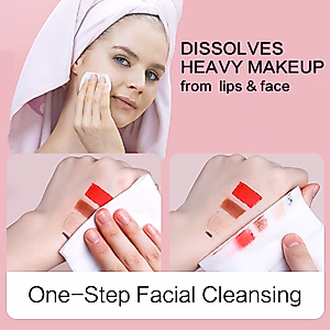 OPPEAL.HOSMALL 500ct Facial Cleansing Wipes Gentle Makeup Remover, Waterproof Individually Wrapped, Fragrance, Oil & Alcohol Free