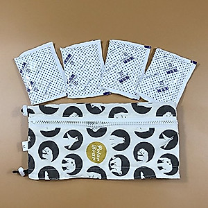 Dog Cooling Bandana, Stock Show Pet Dog Adjustable Ice Chill Out Collar Scarf with 4 Ice Packs for Summer (White Bear)