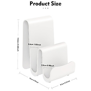 Landmore Pot Lid Organizer, Pot Lid Holder Organizer Multifunction 2 Layer Pot Lid Stand, Drain Not Wet Countertop Pot Lids Rack for Pot Lid, Rest Cutting Board