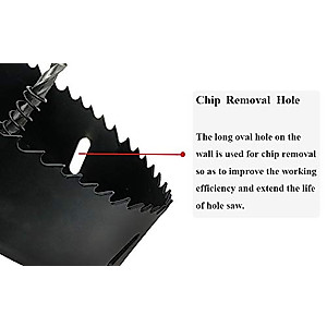 Rannb Hole Saw 4-inch Dia Hole Cutting Drill Bit for Drilling Holes in Wood, Plastic, Drywall, Thin Metal